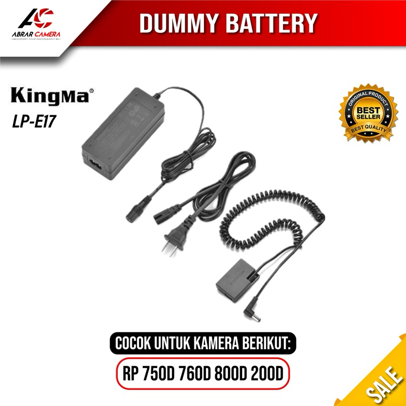 Jual Kingma Baterai Dummy LP E17 Battery for Kamera Canon EOS RP / 750D ...