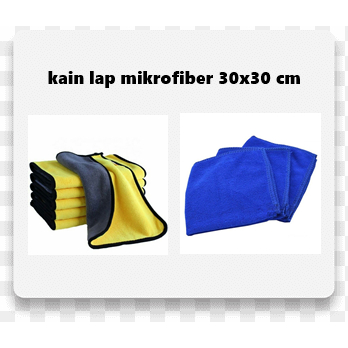 Jual Kain Lap Microfiber 30x30 cm dan biru ukuran 25x25 cm kain lap ...