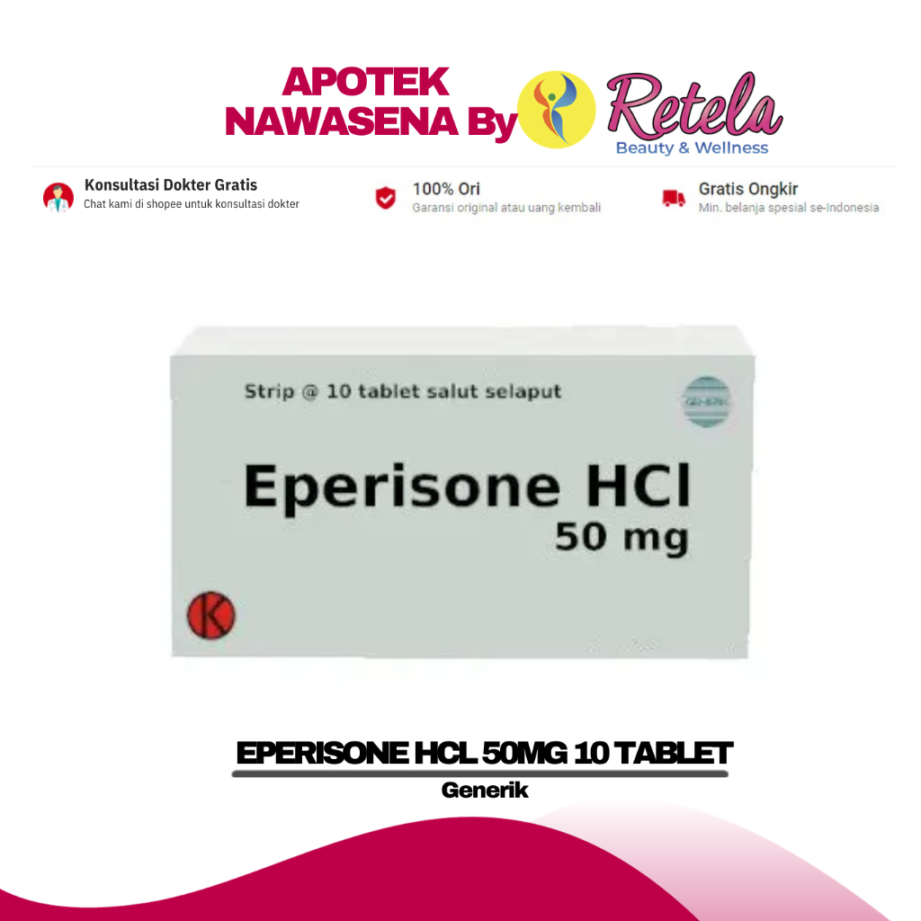 Jual EPERISONE HCL 50MG 1 STRIP 10 TABLET | Shopee Indonesia