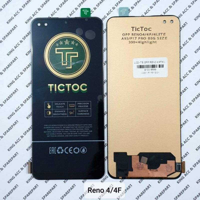 Jual TICTOC - LCD TOUCHSCREEN OPPO RENO 4 RENO 4F 4 LITE A93 F17 PRO | Shopee Indonesia