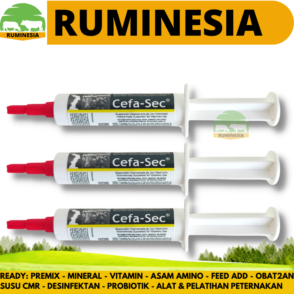 Jual CEFA SEC 10ML AGROVET - Cefasec Obat Mastitis Masa Kering untuk ...