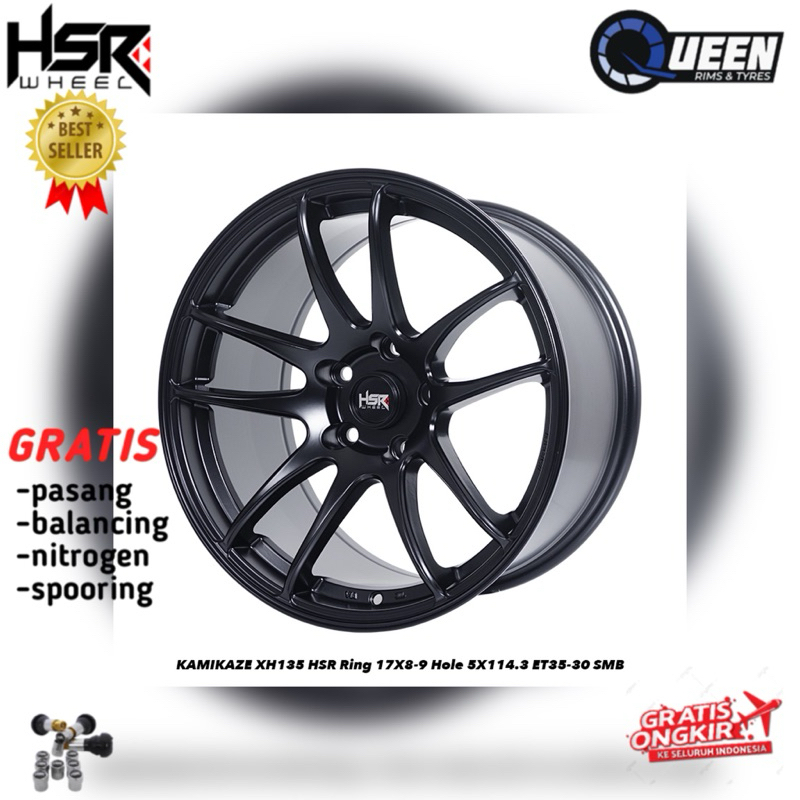 Jual VELG RACING LEBAR BELANG R17 HSR KAMIKAZE untuk mobil innova ...