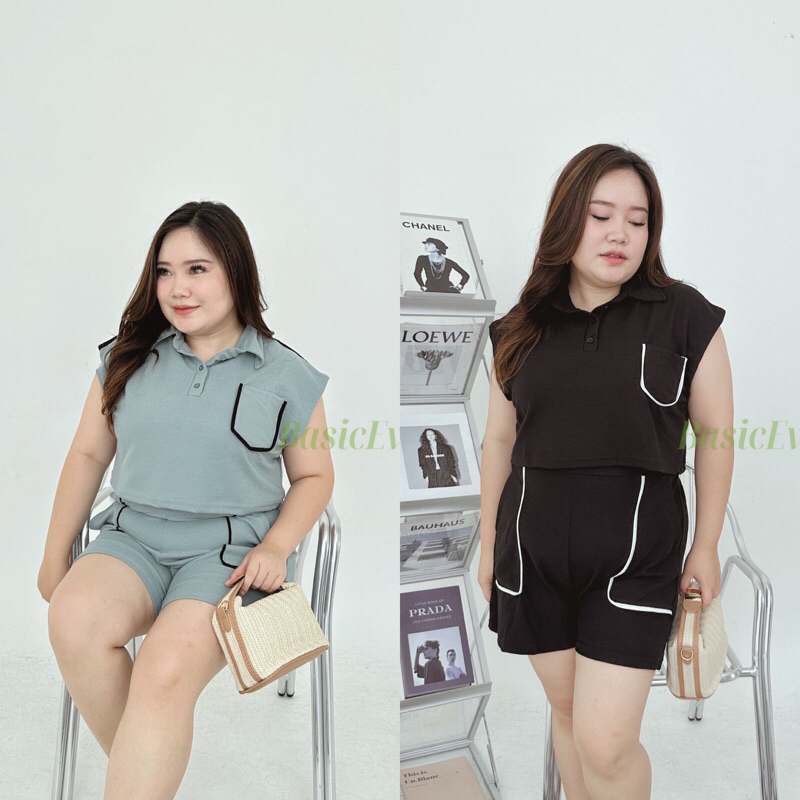 Jual JUMBO Baju One Set Wanita Kekinian Bigsize BasicEveryday | Shopee ...