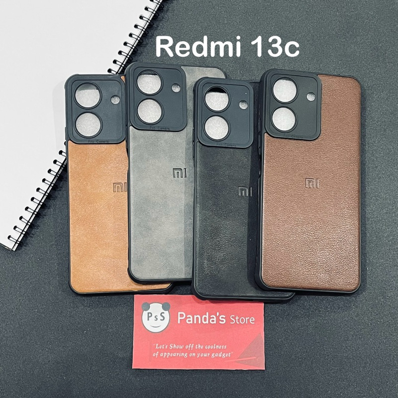 Jual Leather Case Redmi 13c Softcase Kulit Elegan Casing Slim Fit ...