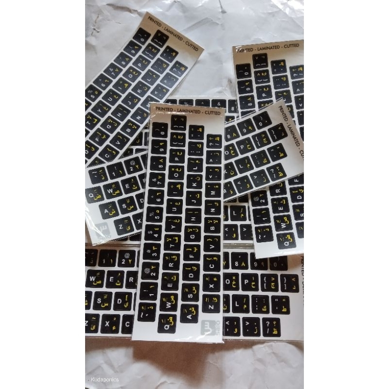 Jual Stiker Keyboard Huruf Arab Stiker Keyboard Hijaiyah Arabic Warna Warni | Shopee Indonesia