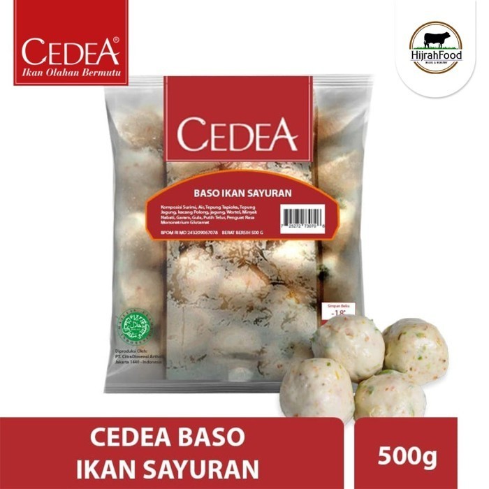 Jual CEDEA Baso Ikan Isi Sayuran / Veggie Fish Ball / Vegetable - 500 ...