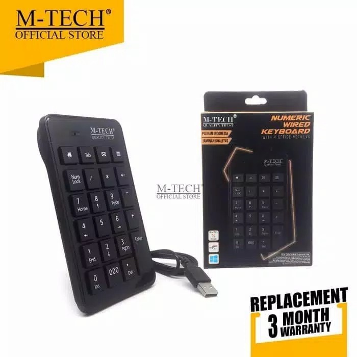 Jual M-Tech Keyboard USB Numeric Wired Kabel | Shopee Indonesia