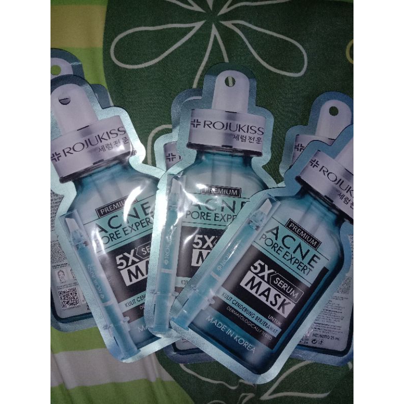 Jual Sheetmask rojukiss acne pore expert 5x serum mask original ...