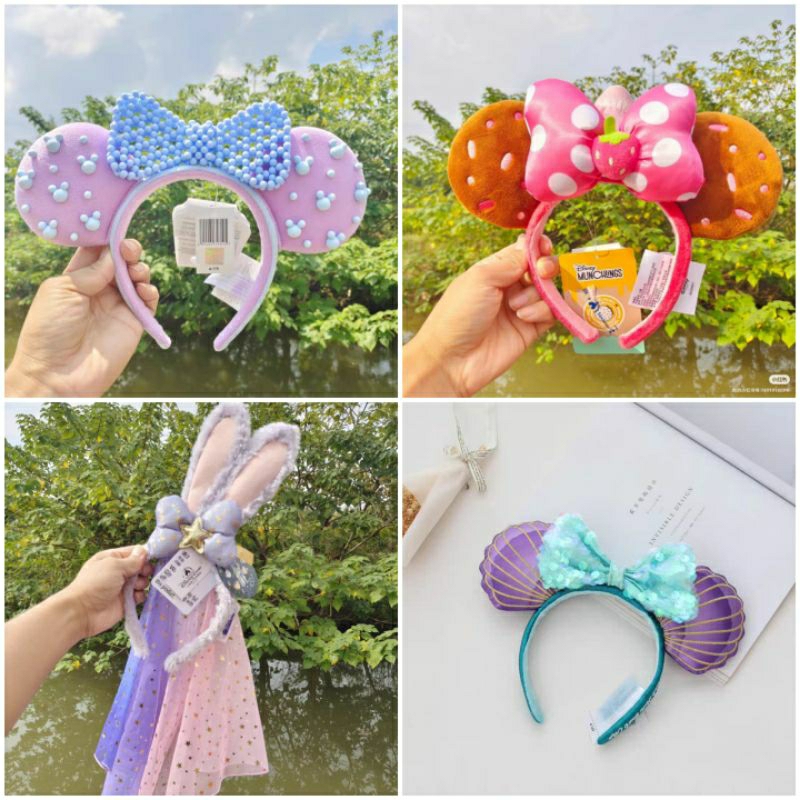 Jual Bando Minnie Disney Pita Topi Pink Ariel Mermaid Shell Kerang ...
