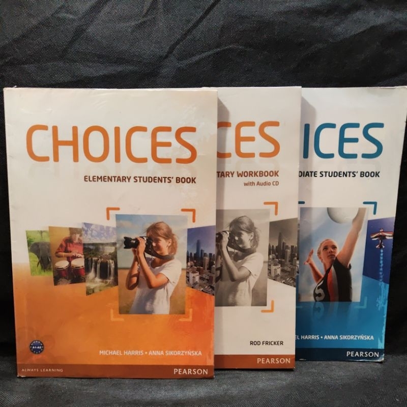 Jual Buku Choices, Studentsbook, Workbook, Pearson, A1-A2, A2-B1, B1-B2 ...
