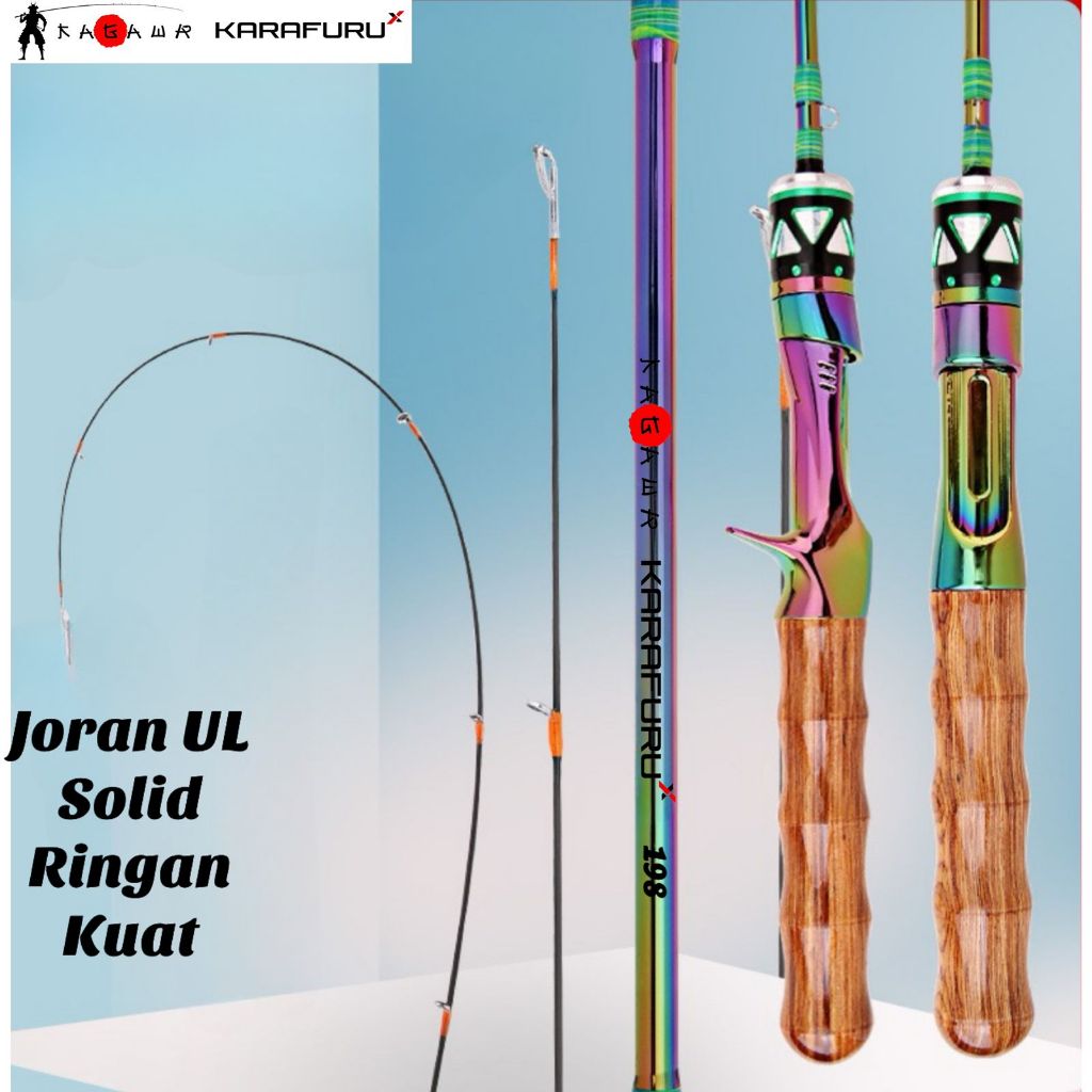 Jual Joran Kagawa Karafuru UL Solid Carbon 198cm powerful fuji | Shopee Indonesia