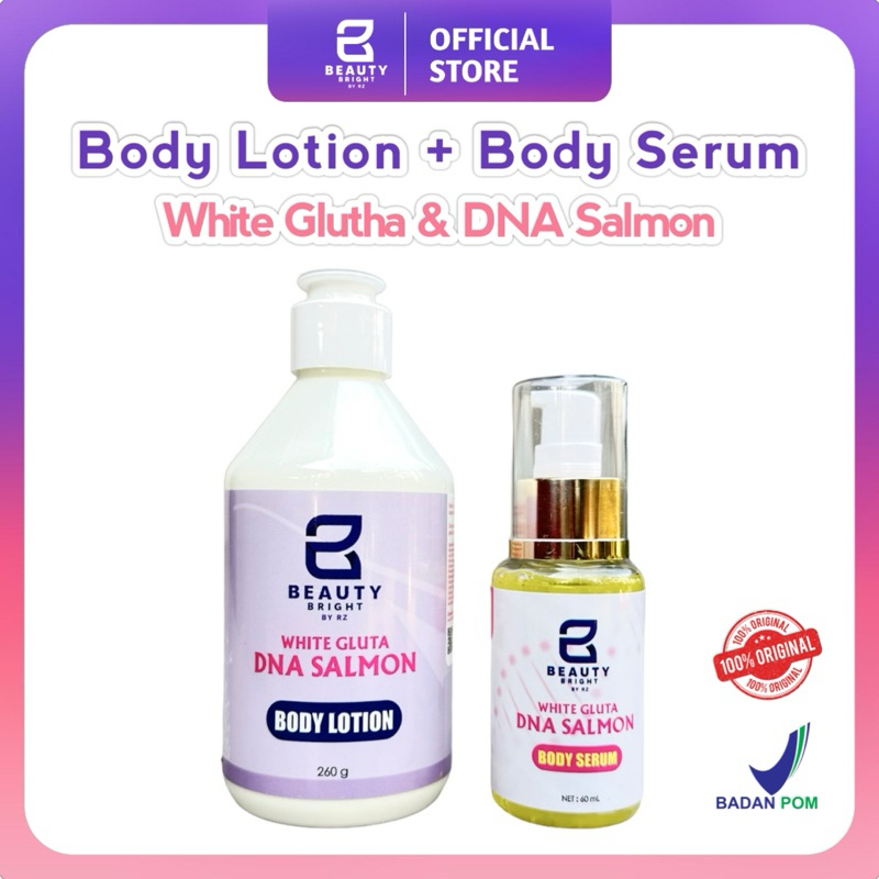 Jual PAKET bundling 2in1 BeautyBright by RZ (bodyserum+bodylotion) | Shopee Indonesia