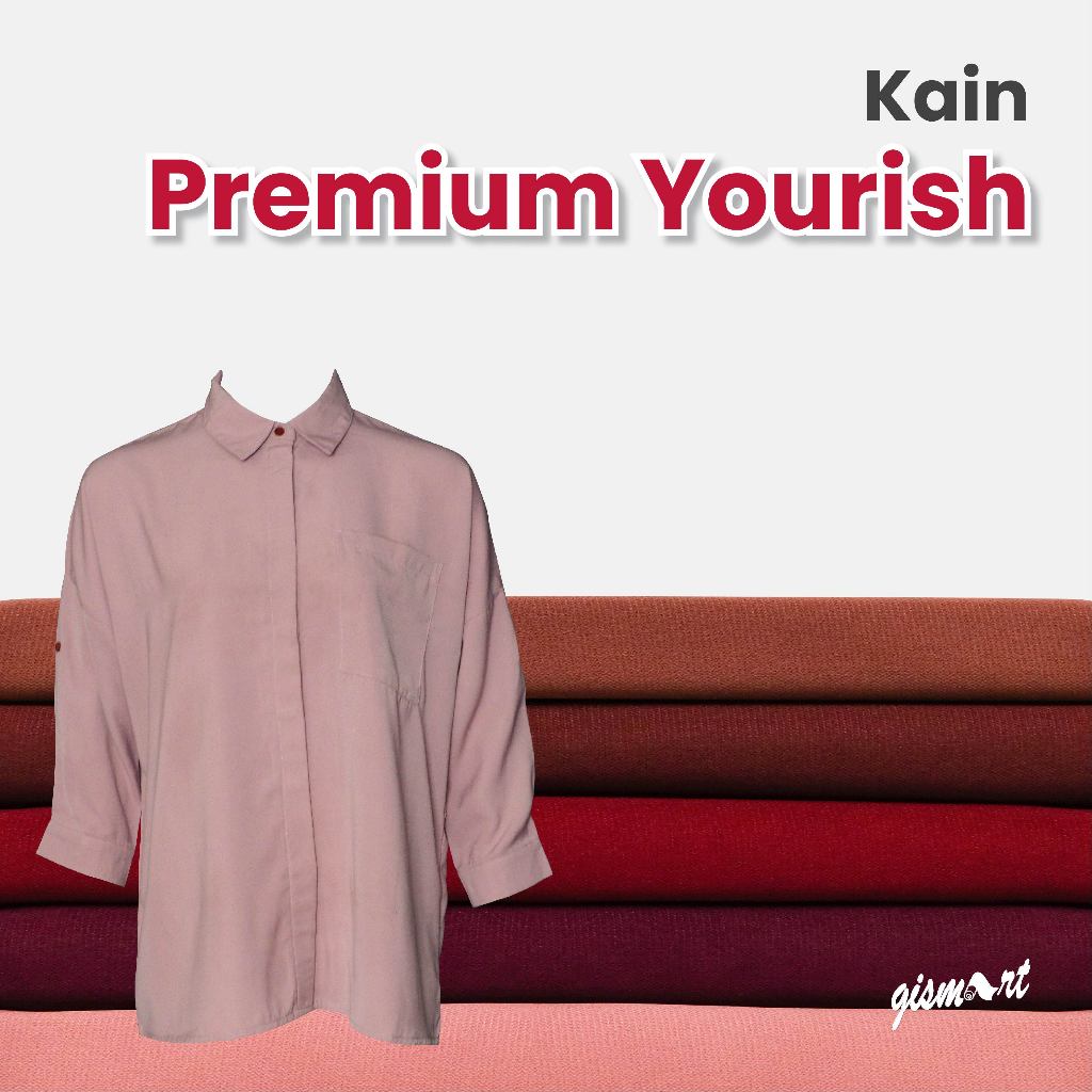 Jual Gismart | Kain Premium Yourish / Paulista Premium Murah 1/2 Meter ...