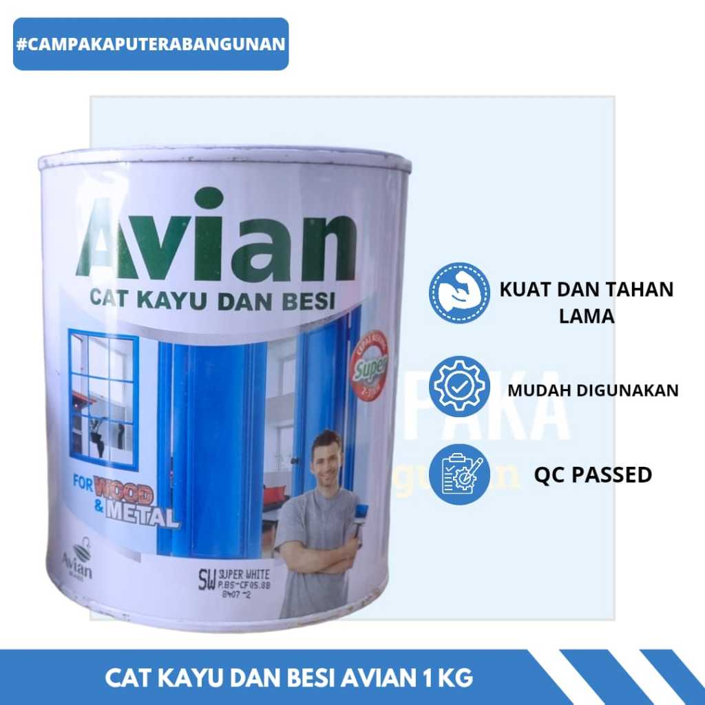 Jual Cat Kayu dan Cat Besi AVIAN Ukuran 1kg / Cat Avian For Wood ...