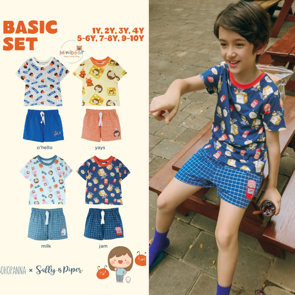 Jual Bohopanna x Sally Piper Basic Set | setelan anak bohopanna ...