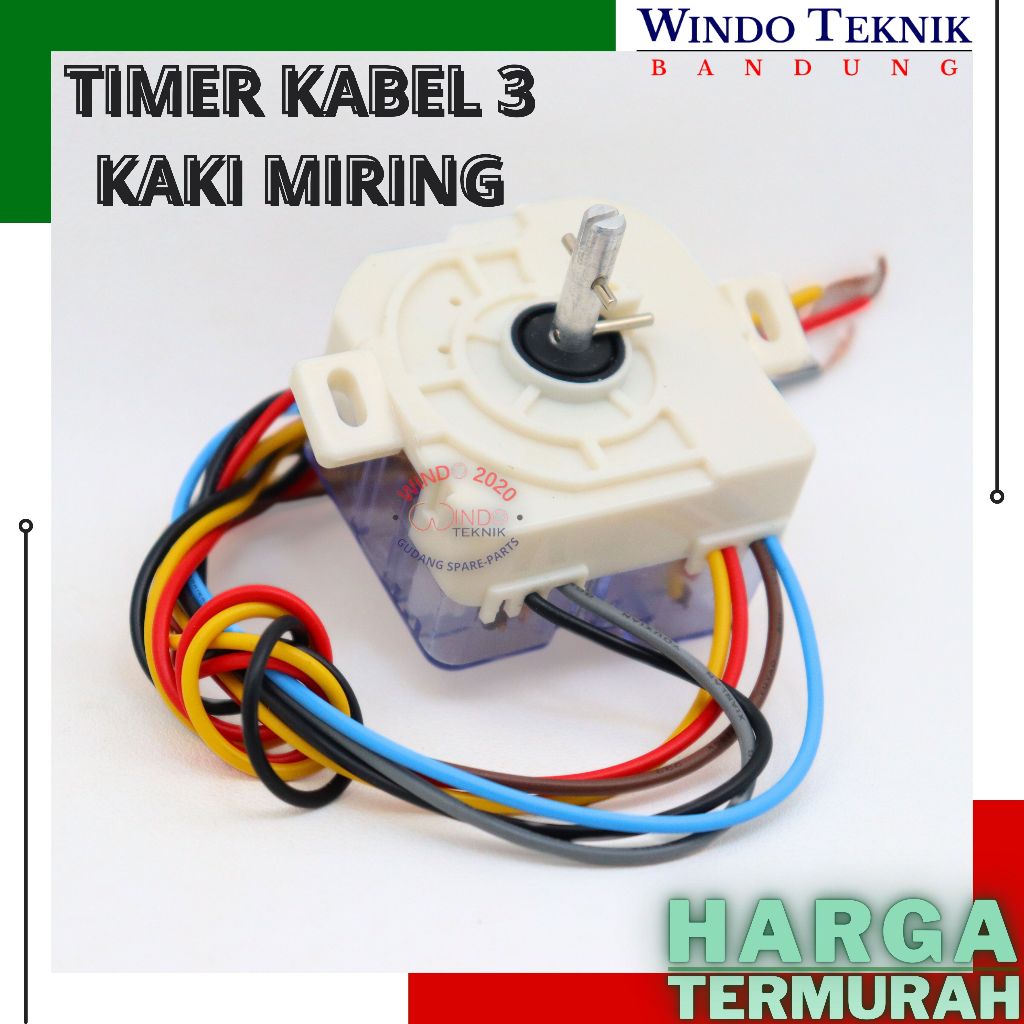 Jual TIMER PENCUCI MESIN CUCI KAKI MIRING 3 KABEL | PEMUTARAN PEMBILAS ...
