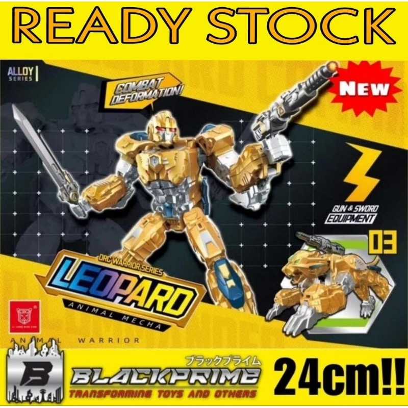 Jual Lijiang Leopard Beast wars deformation mainan figure robot ...