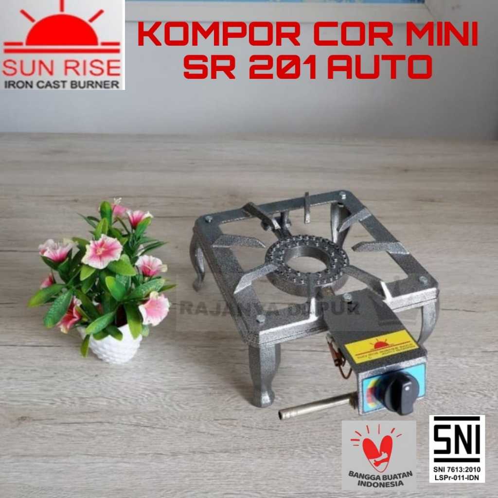 Jual Kompor gas 1 tungku bodi cor sunrise SUN RISE tipe 201 auto SNI - kompor sr 201auto kompor ...