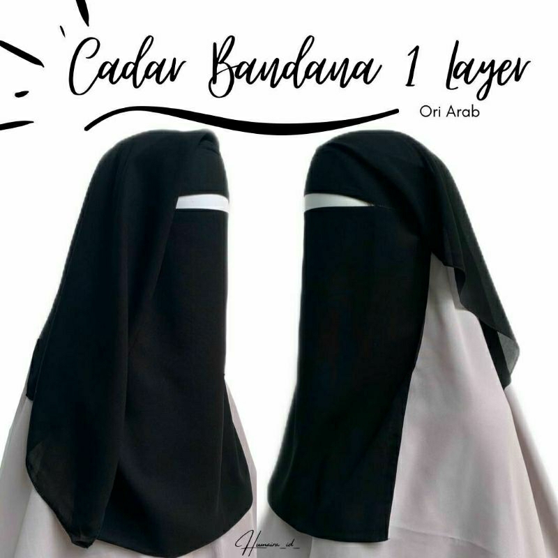 Jual CADAR BANDANA 1 LAYER|Cadar Sifon Silk Premium|Cadar Yaman|Niqob ...