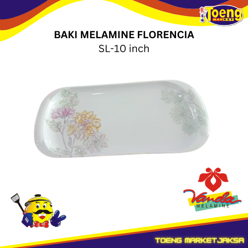 Jual BAKI SL-10 inch FLORENCIA SRITAI VANDA MELAMINE | Shopee Indonesia