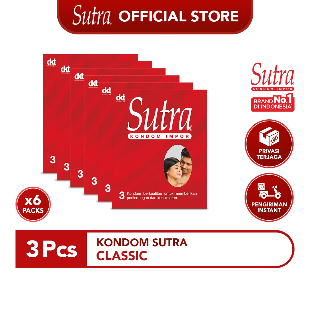 Jual Kondom Sutra Classic 3s x 6 / Aman Anti Bocor Standar ...