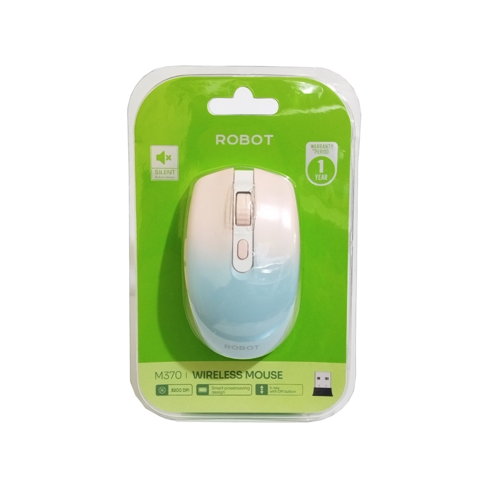 Jual MOUSE WIRELESS ROBOT M370 PINK 3200DPi SILENT | Shopee Indonesia