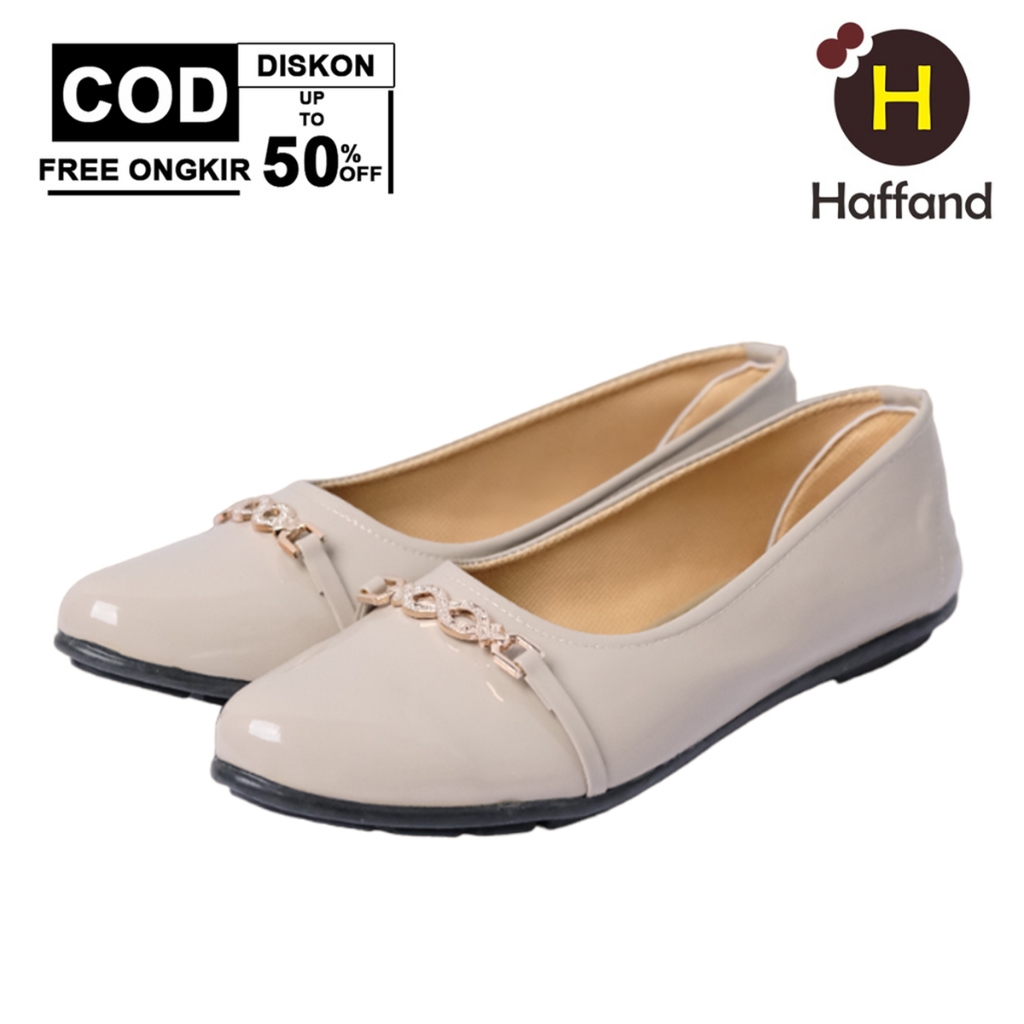 Jual Flat Shoes Wanita Arezo Sepatu Balet Formal Terbaru BLT 01 Hitam ...