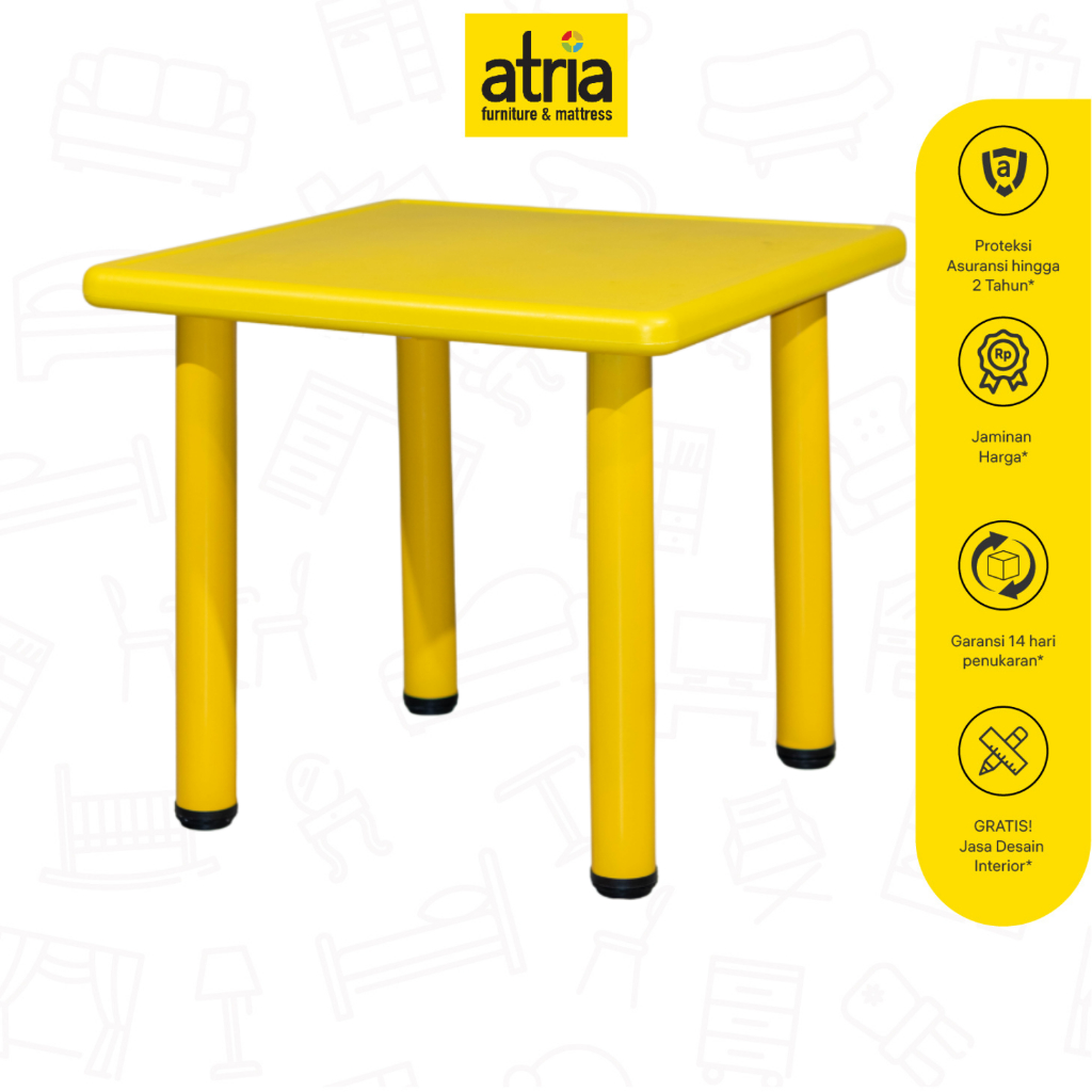 Jual Atria Kin Kids Meja Belajar Square Anak MLD5643 | Shopee Indonesia