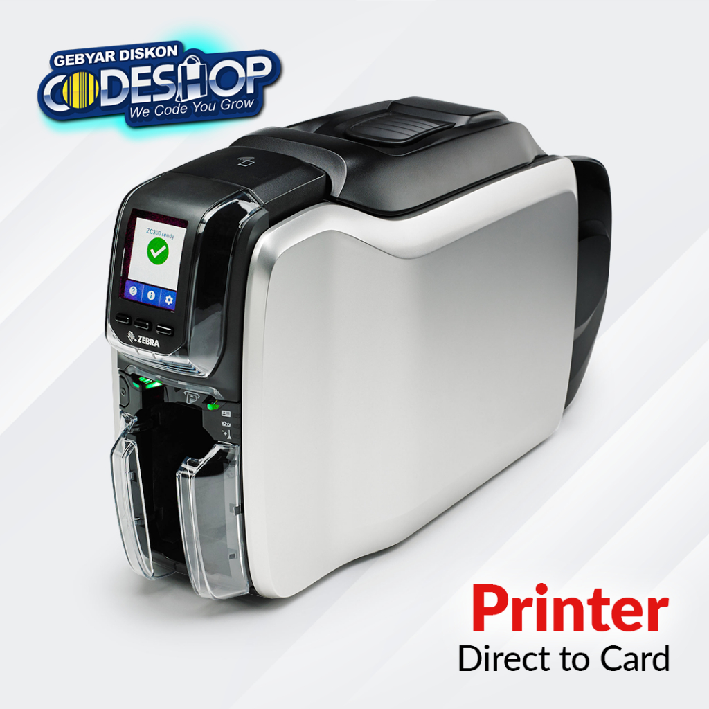 Jual Zebra ZC300 Printer ID Card Single Side Cetak Kartu 300 DPI USB LAN | Shopee Indonesia