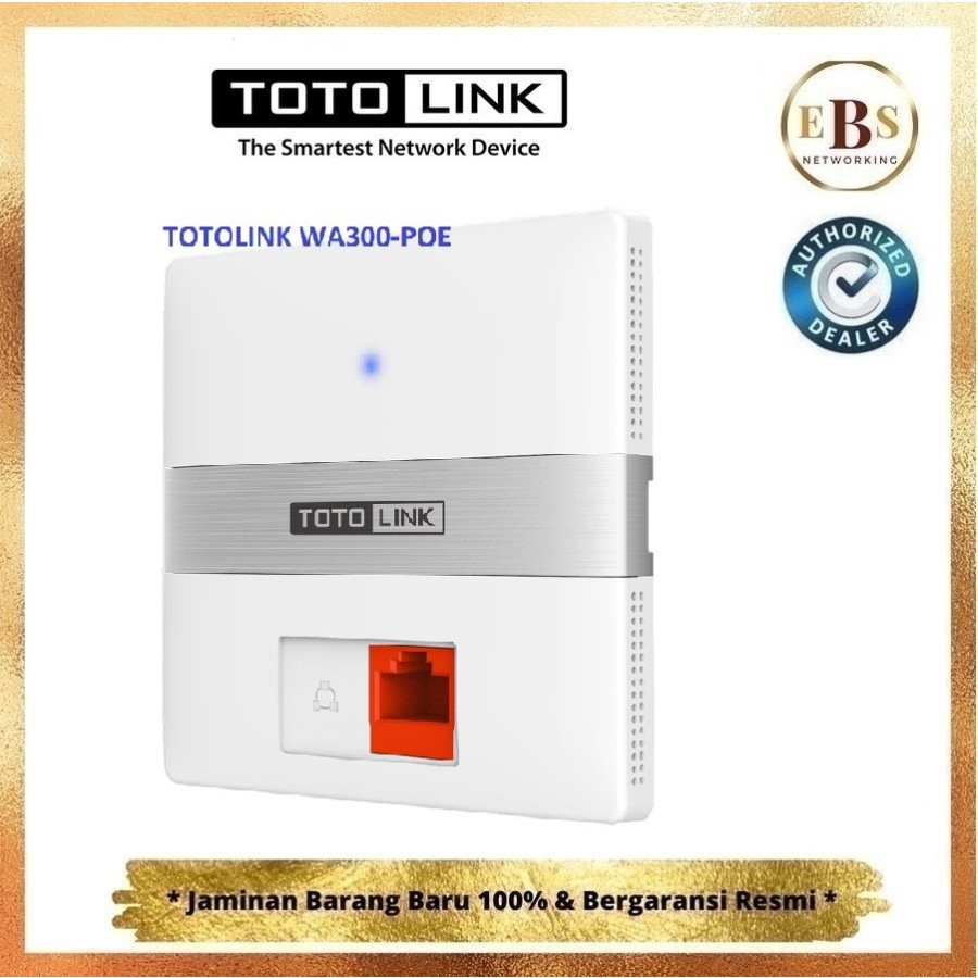 Jual TOTOLINK WA300-POE WA-300 POE Wireless Access Point (Wall Platet) | Shopee Indonesia