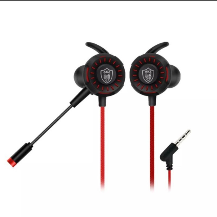 Jual HEADSET/HANDSFREE GAMING + MIC AKZ D5 HF GAMING/GAME EARPHONE ...