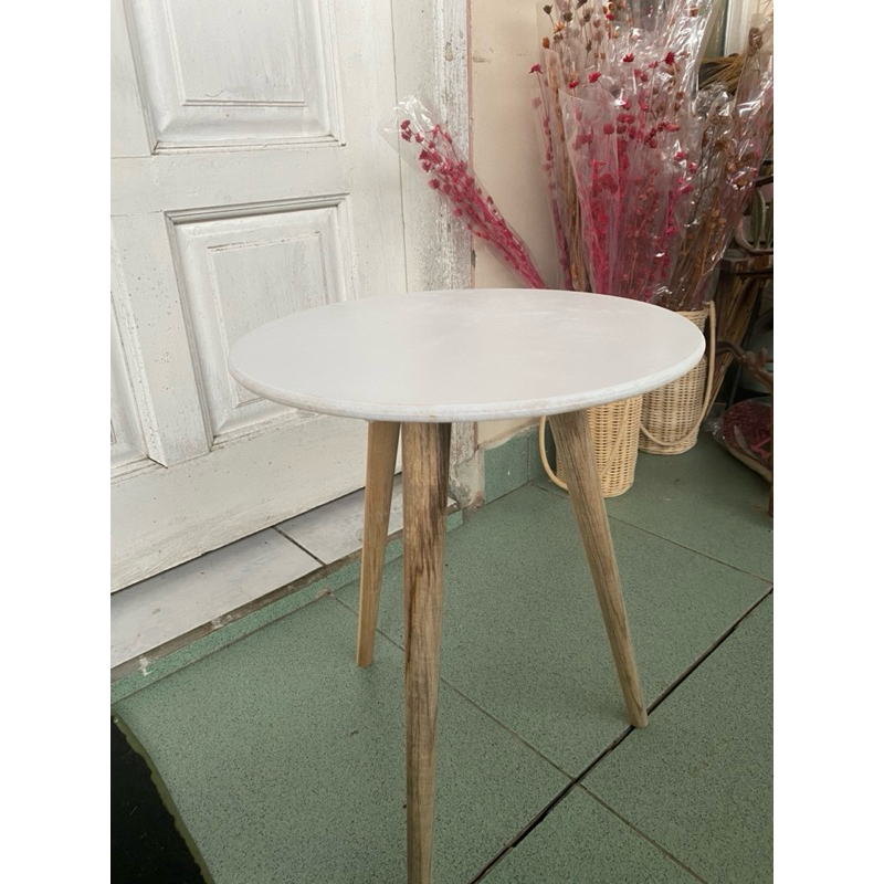 Jual Meja Sudut Meja Tamu Meja bulat meja kecil scandinavian meja bulat ...