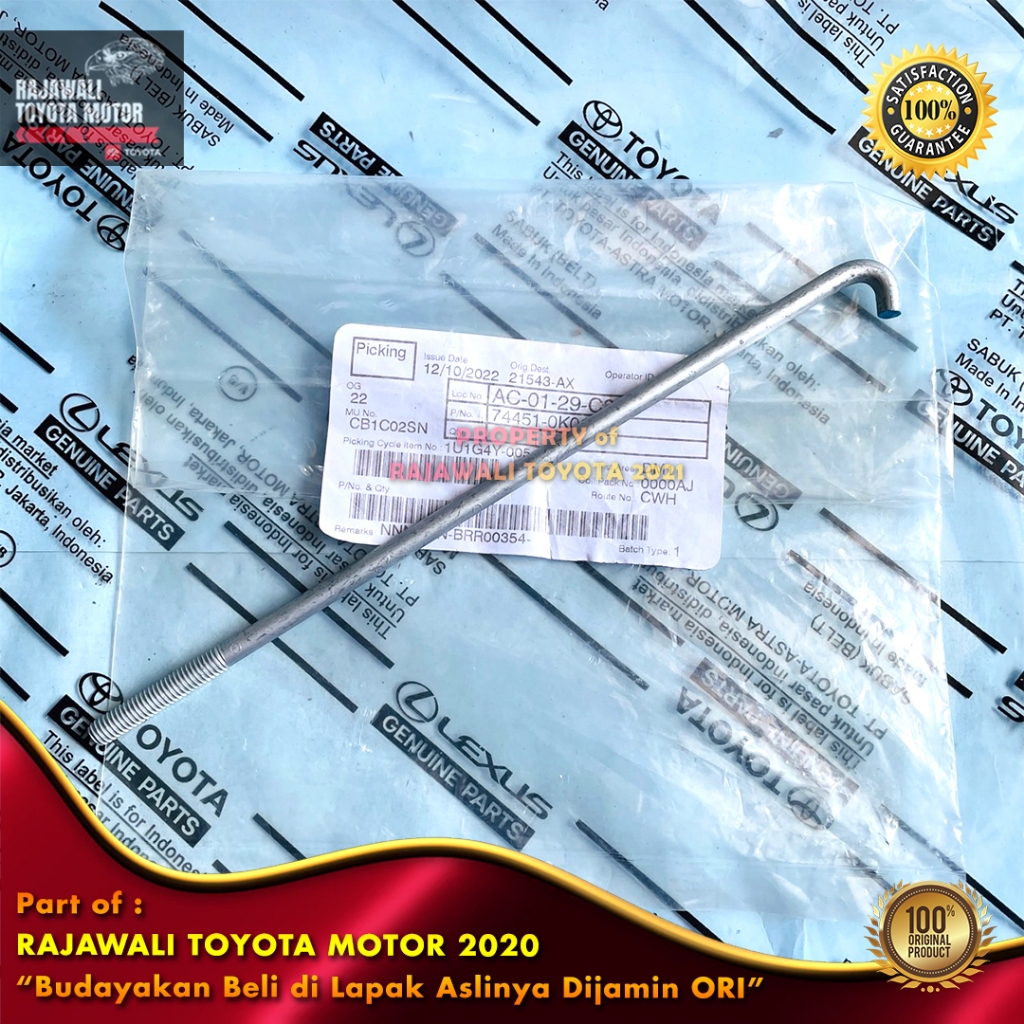 Jual Breket Support Plat Aki Fortuner & Hilux 2005-2015 Bracket Besi Pengait New Original Toyota ...