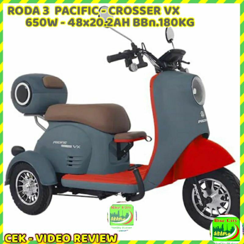 Jual SEPEDA LISTRIK RODA 3 - E BIKE PACIFIC CROSSER VX / EXOTIC SIERRA ...