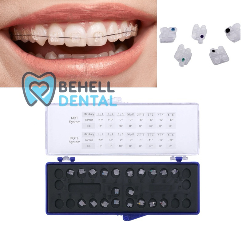 Jual BRACKET BEHEL CERAMIC CLEAR TRANSPARAN ORTHODONTIC ORTHOMERICA ...