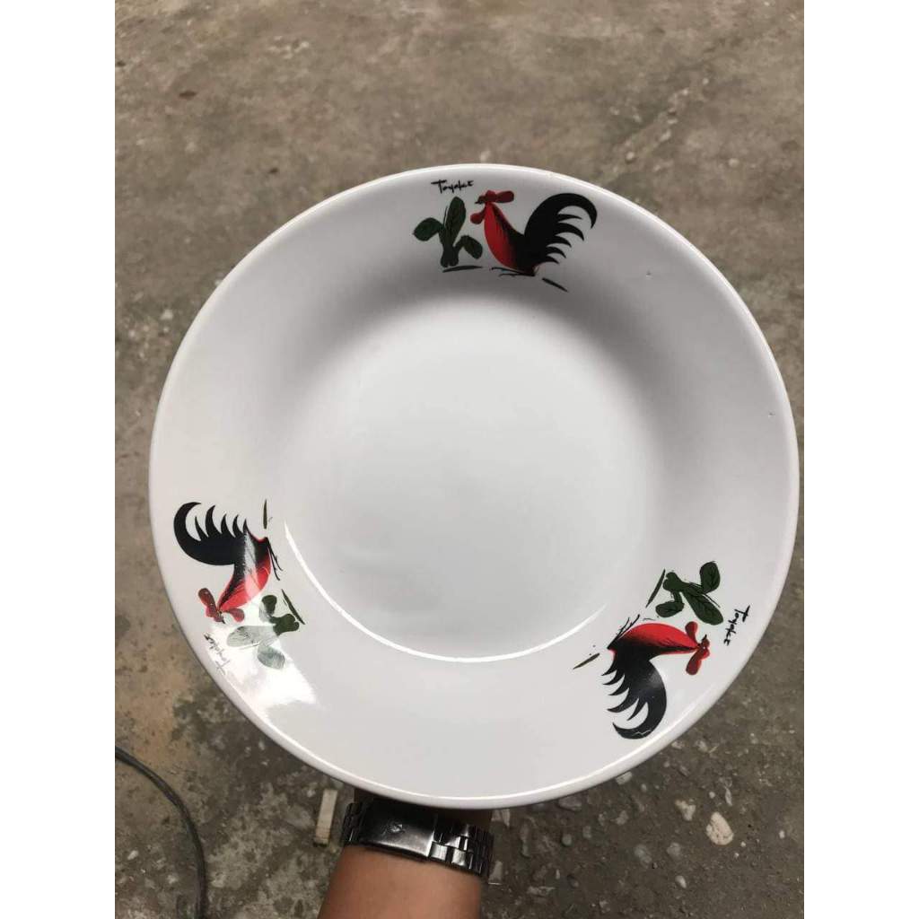 Jual Piring keramik ayam jago 8 in Toyoki harga 1 lusin 12 piring ...