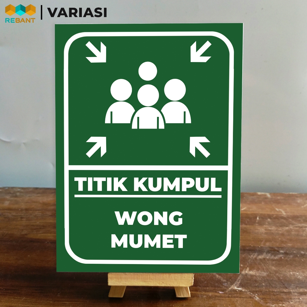 Jual REBANT Hiasan Dinding Titik Kumpul tahan Jamur (15X20) QUOTE Wong ...