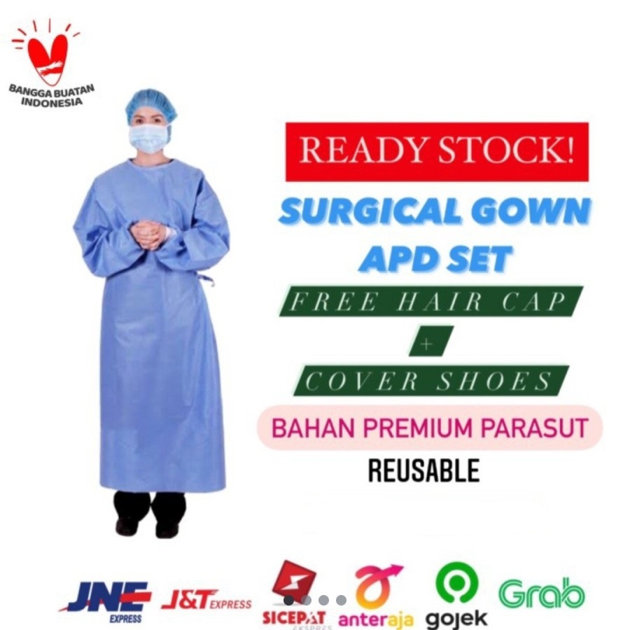 Jual Surgical Gown ProCare / APD Disposable/jubah operasi/Bedah/Baju ...