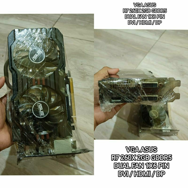Jual VGA Asus R7 260X 2GB GDDR5 128Bit Original | Shopee Indonesia