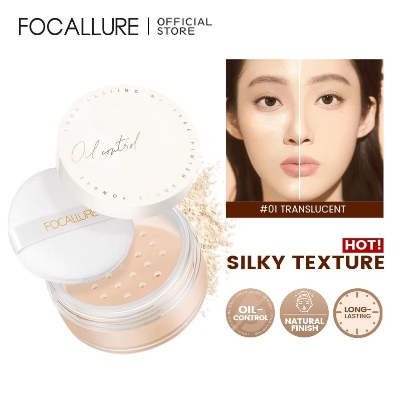 Jual FOCALLURE PERFECT BASE OIL CONTROL Loose Powder Silky Smooth ...