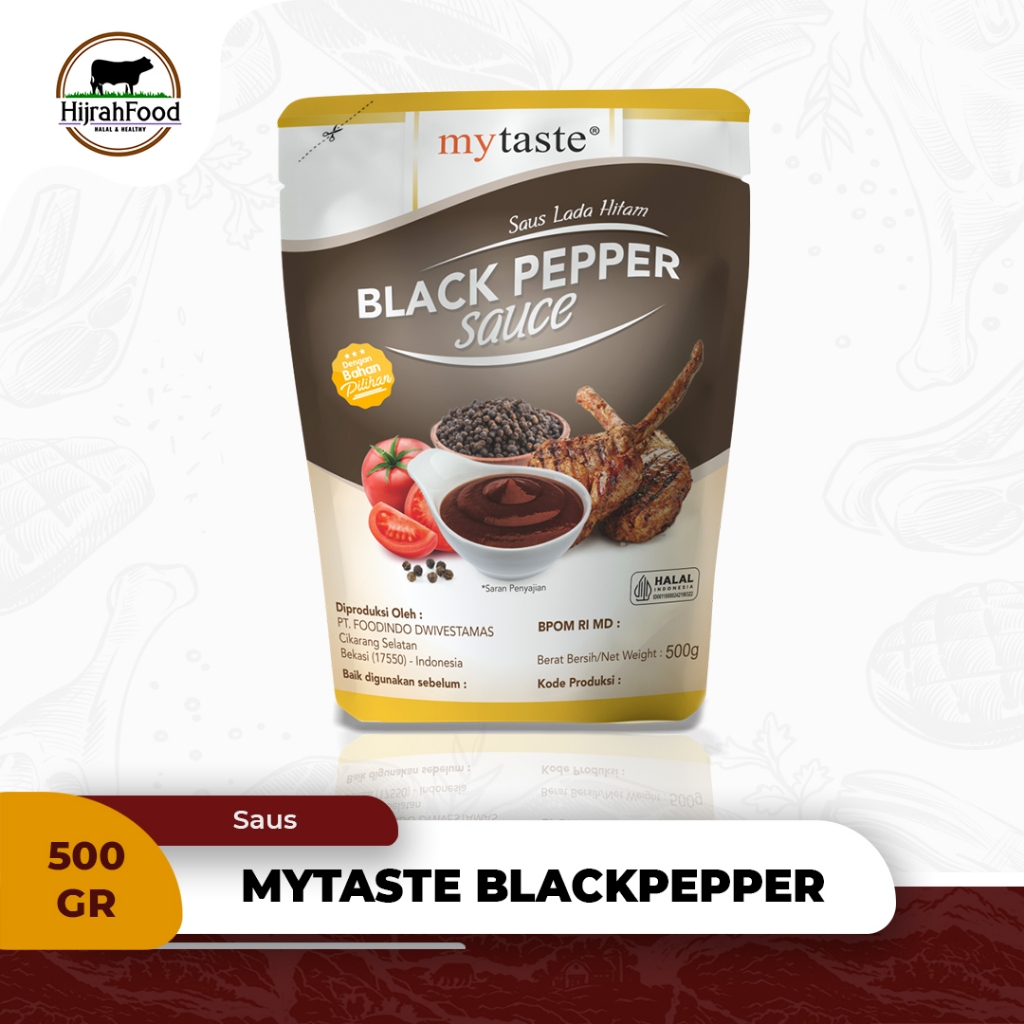 Jual MyTaste Black Pepper Sauce / Lada Hitam - (Qty. 500 gr) | Shopee ...
