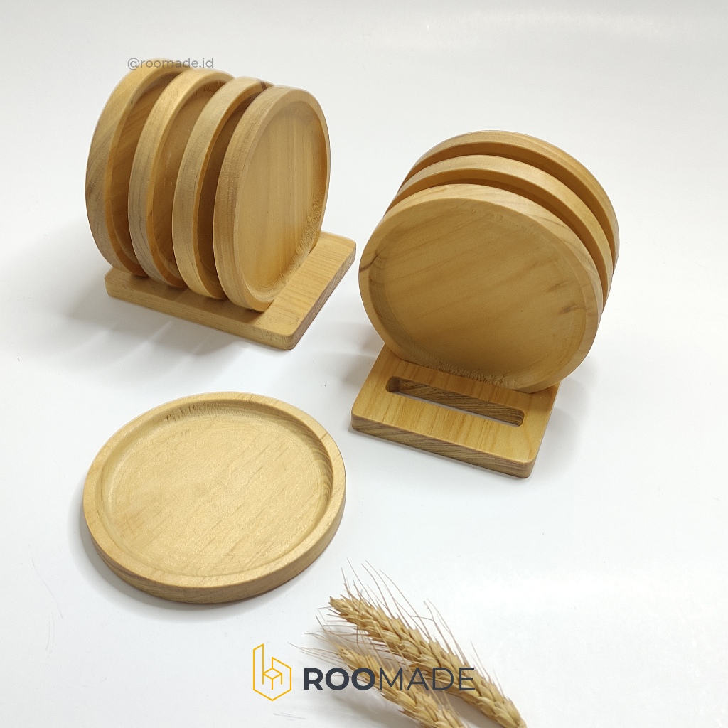 Jual Roomade Round Coaster set / Tatakan Gelas / Alas Gelas / Tatakan ...