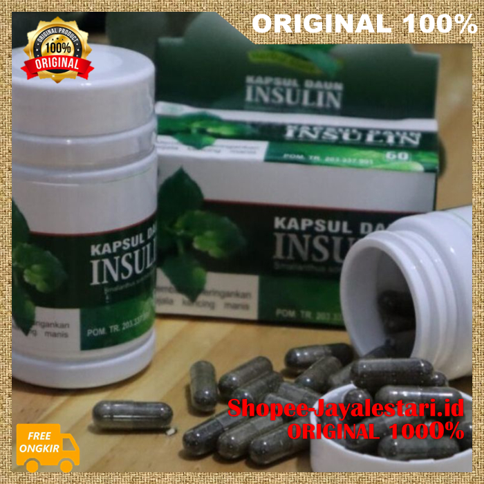 Jual Kapsul Daun Insulin Gula Darah Diabetes ASLI100% | Shopee Indonesia