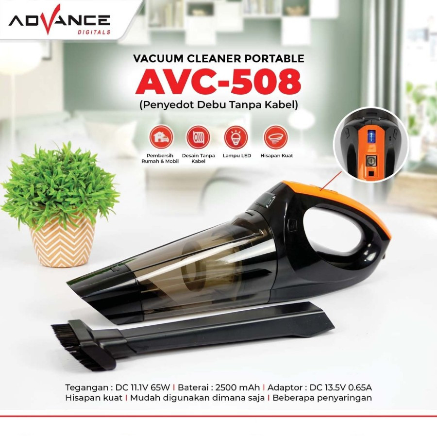 Jual Advance Vacuum Cleaner Portable / Penyedot Debu Tanpa Kabel AVC ...