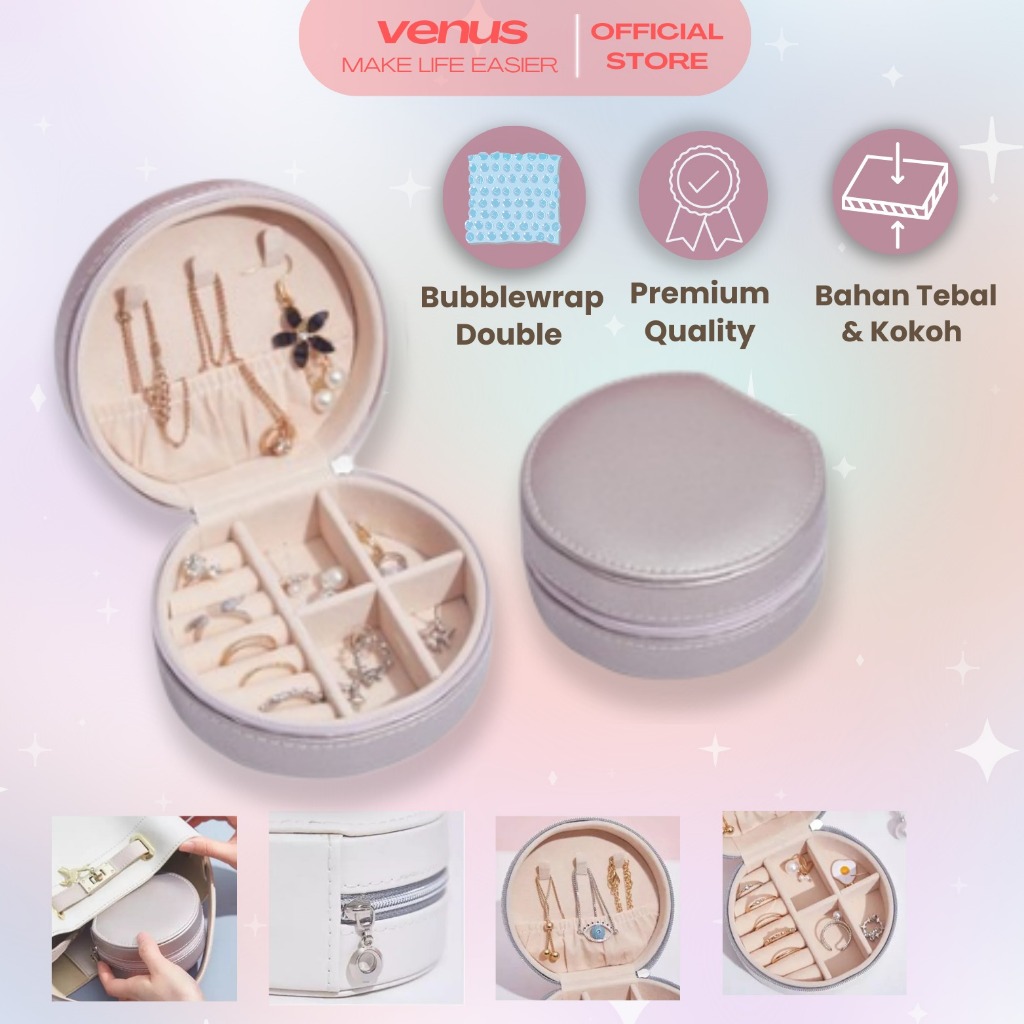 Jual VENUSJKT - Kotak Tempat Penyimpanan Perhiasan Jewelry Box ...