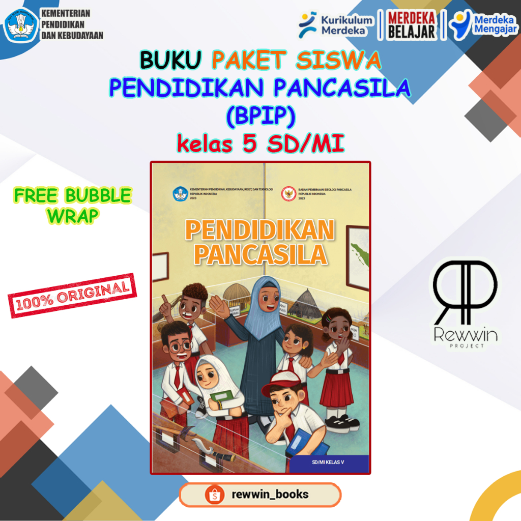 Jual Buku PENDIDIKAN PANCASILA - PPKN - Kelas 5 SD Kurikulum Merdeka - BPIP | Shopee Indonesia
