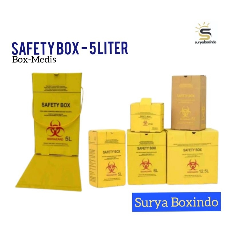 Jual Safety box 5 liter | Biohazard | Shopee Indonesia
