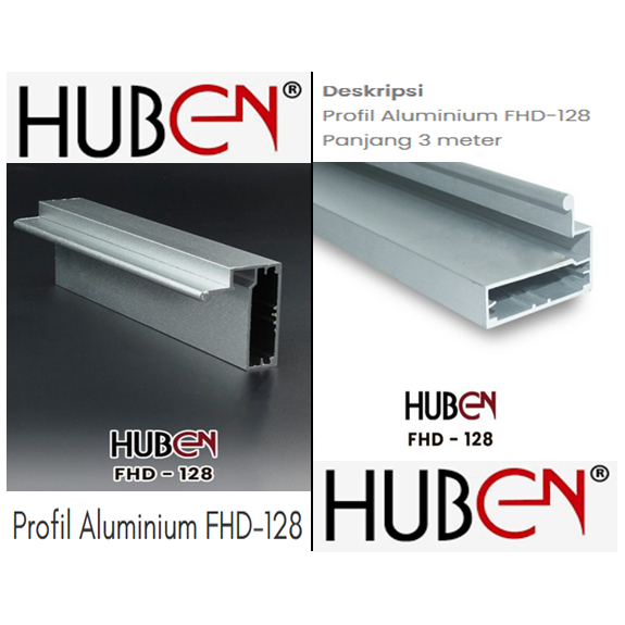 Jual Huben FHD 128 Profil Aluminium - Brush | Shopee Indonesia
