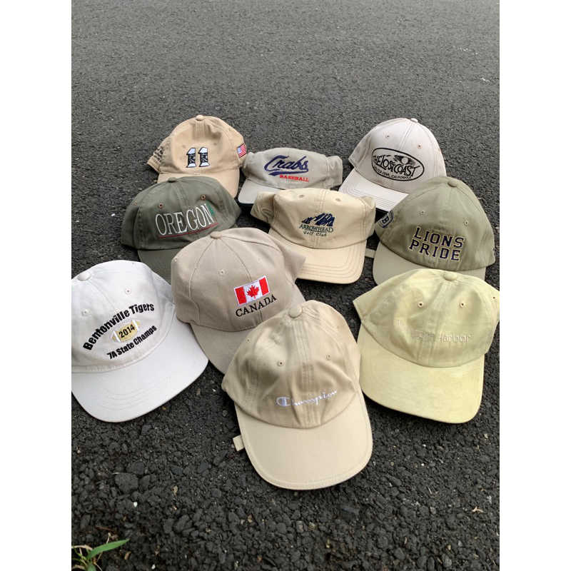 Jual Topi Vintage Dad Cap Topi Second USA | Shopee Indonesia
