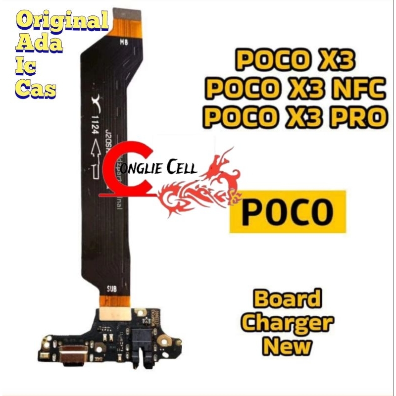 Jual Flexibel Flexible X3/X3 NFC/X3 Pro Full IC Board Charger Konektor Pcb Cas Xiaomi Poco New ...